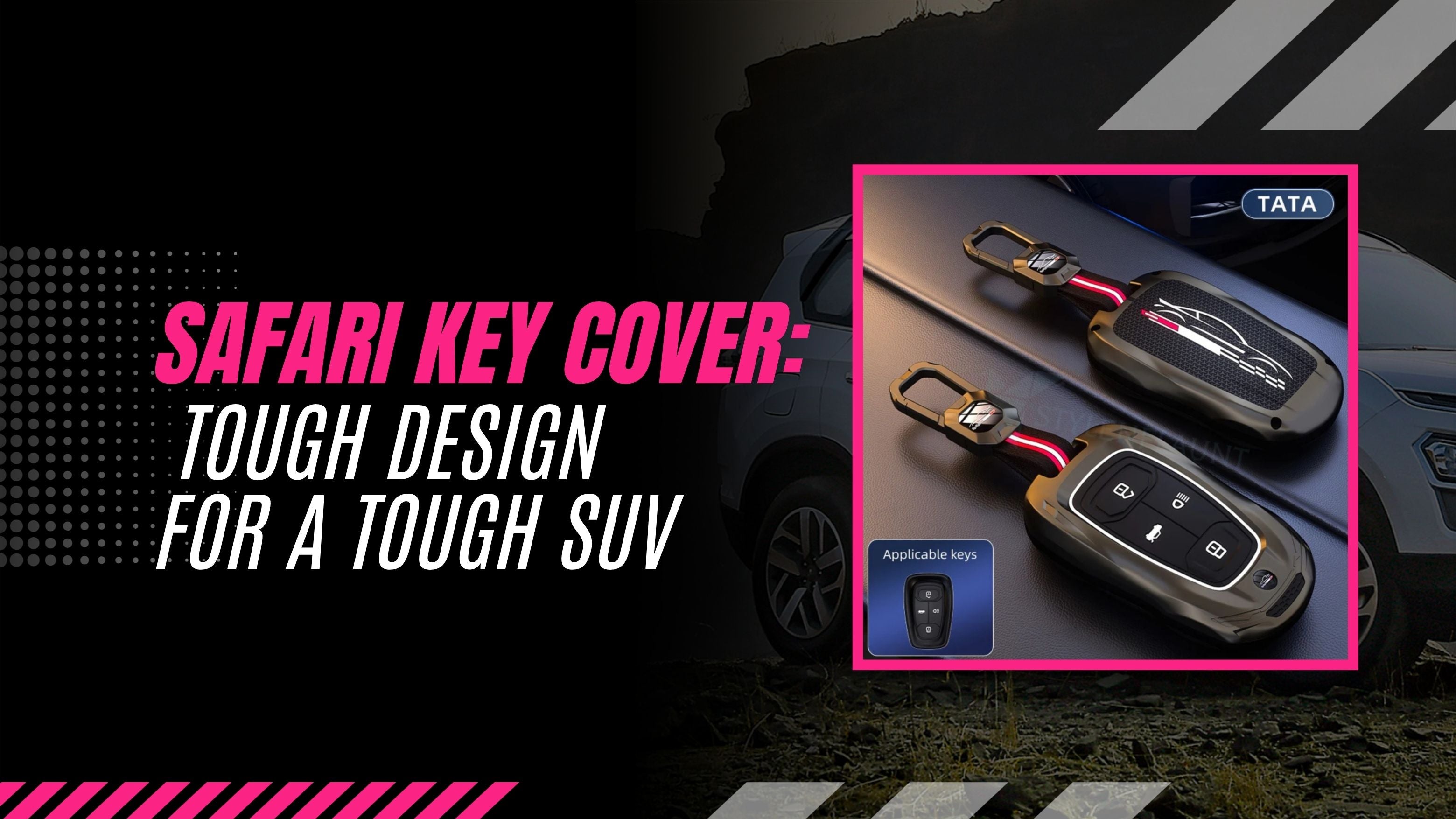 Safari Key Cover – Premium Metal Key Cover for Tata Safari – Style N Flaunt